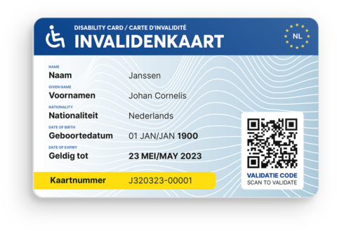Invalidenkaart aanvragen - Invalidenkaart
